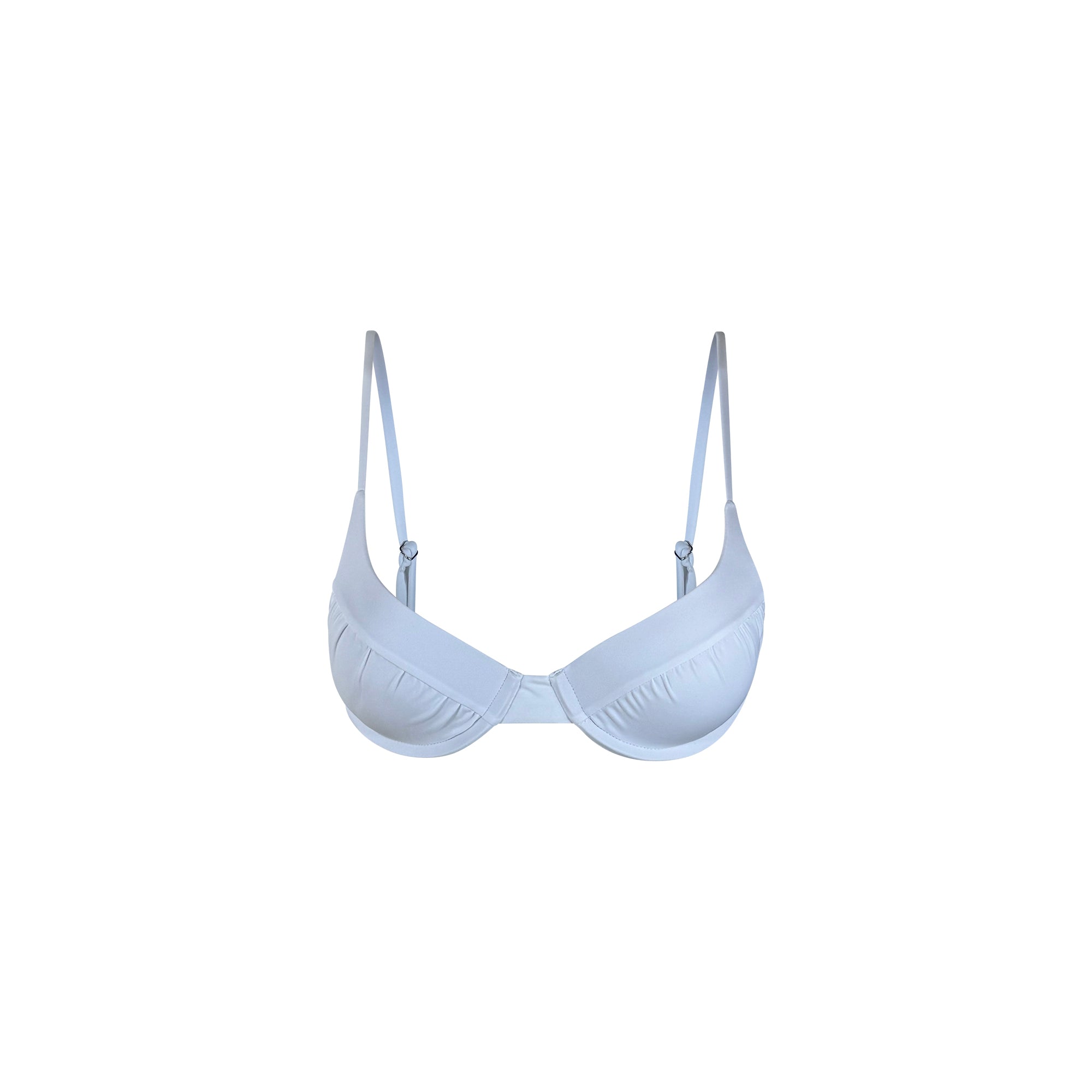 White Padded Underwire Bikini Top for Support & Style – Sunburst